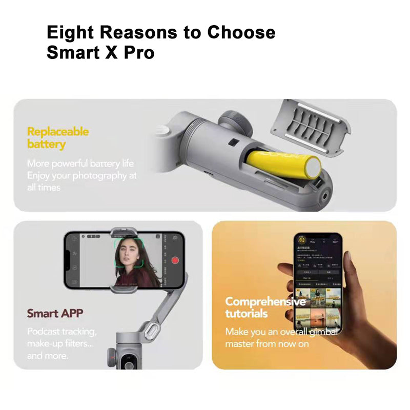 Smart X 3-Axis Gimbal Stabilizer– Dami3C.com